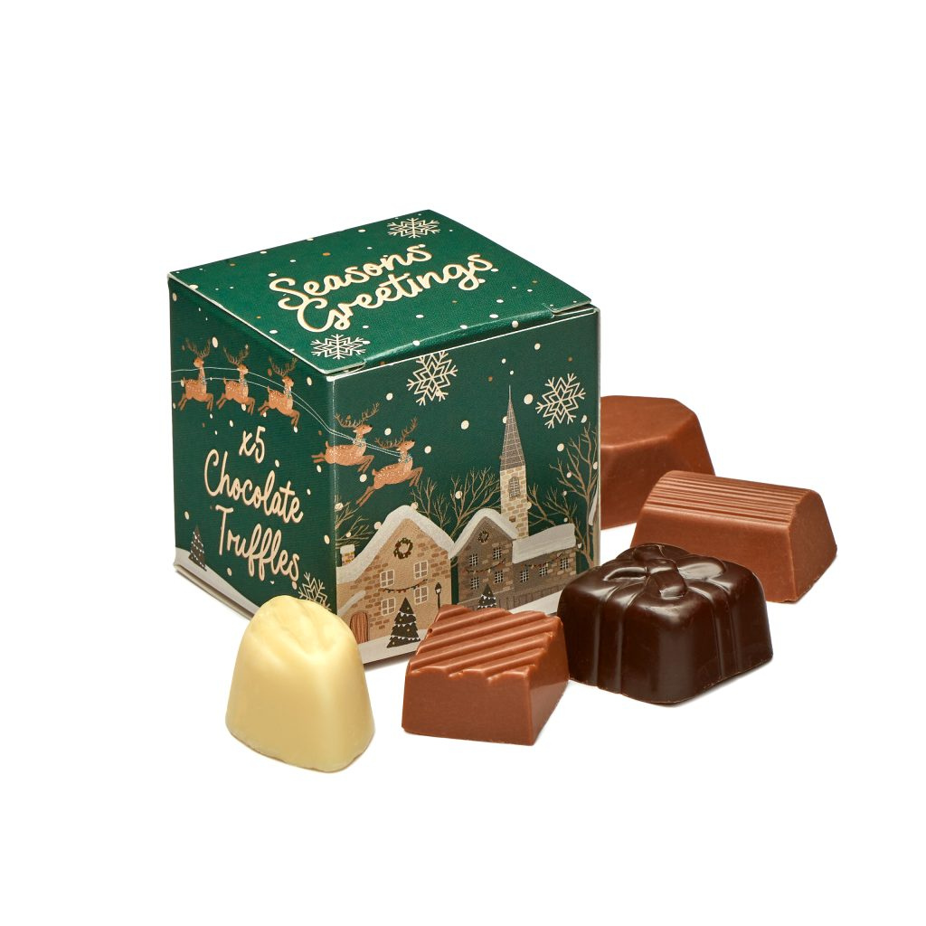 Eco Maxi Cube - 5x Chocolate Truffles Bespoke – Totally Branded