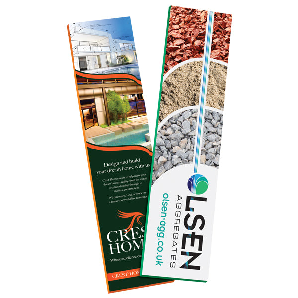 Card Laminated Bookmark with Coloured Foam Backing – Totally Branded