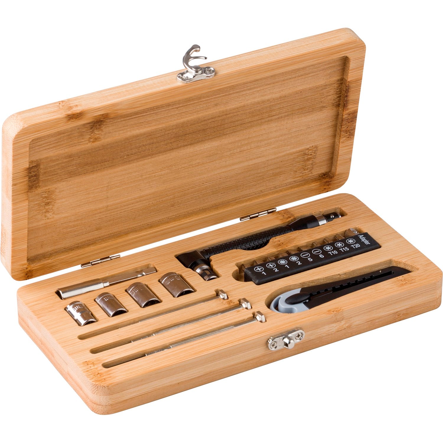 Lambshouse Tool set in bamboo case (20pc) – Totally Branded